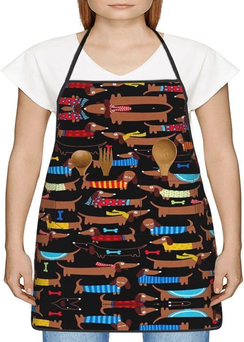 Tabliers De Cuisine Unisexes Rglables Avec 2 Poches - Pour La Maison Les Restaurants Les Cafs Le ...