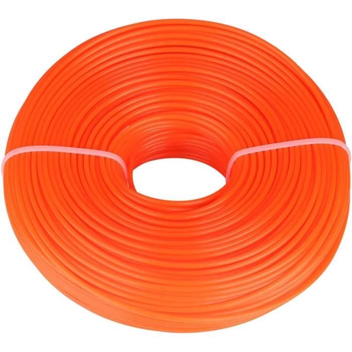 Fil de nylon rond de 3 mm pour débroussailleuse à essence 120 m0 - Fil ...