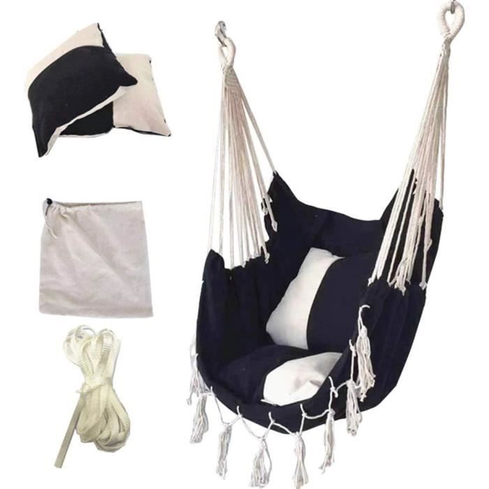 Siège Suspendu En Toile De Coton Fauteuil Suspendu Chaise Hamac,Style ...