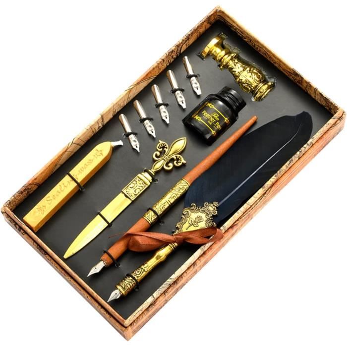 Stylo Dip À Plume Set, Coffret Stylo Plume Calligraphie Avec Pointes De ...