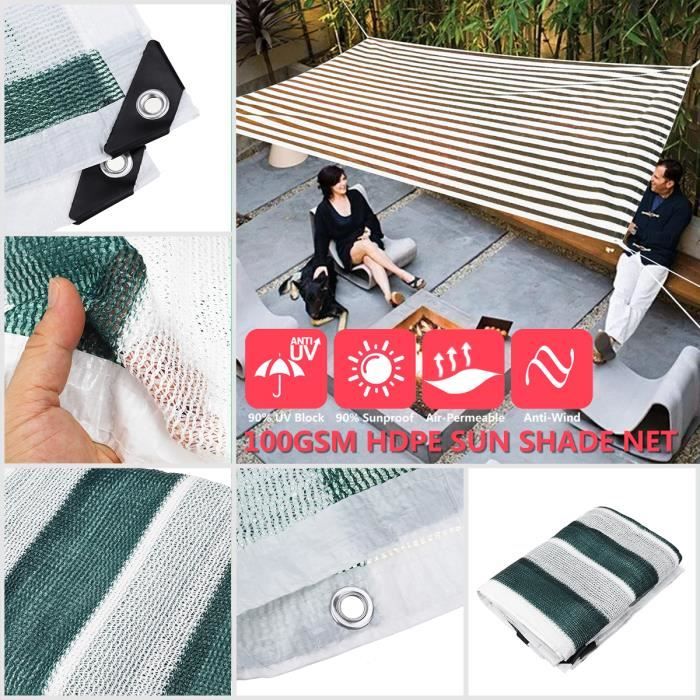 Square sun shade sail Sunshine Garden Patio awning canopy screen 90% UV ...