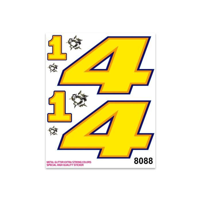 Autocollant Sticker Numéro 4, 14 x 16 cm - Cdiscount Maison