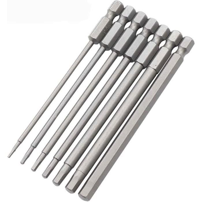150Mm-200Mm Tête Hexagonale Clé Allen Jeu De Forets Longs Embouts De ...