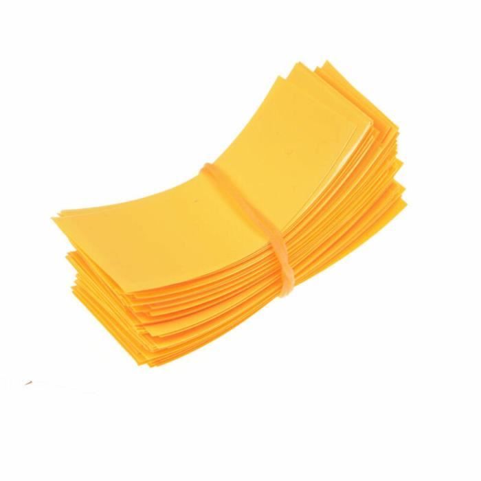 Tube rétractable - ZP - Yellow - PVC - 100 pièces - 18650 - 70MM ...