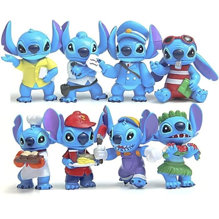 8 Pices Ensemble Mini Stitch daction Figurine PVC Poupe Dessin Anim ...
