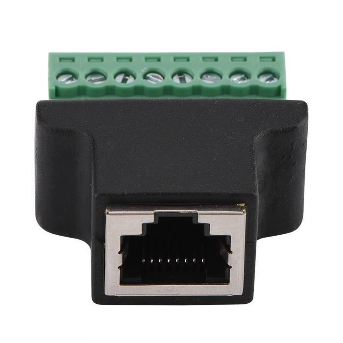 Duokon Adaptateur de borne à vis Conector Cat 8-6-5-6a-5e, Jack to Pin ...
