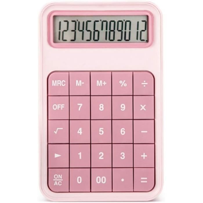 Calculatrices Électroniques, Grand Écran Lcd À 12 Chiffres, Bouton Amovible, Calculatrice ...
