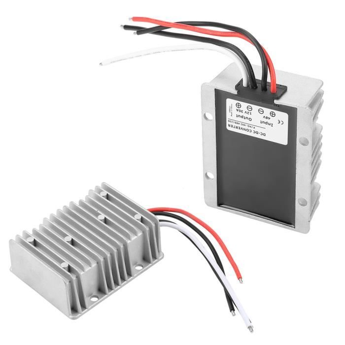 EJ.life convertisseur de tension 48V à 12V Car Buck Converter DC Tension Régulateur Alimentation ...
