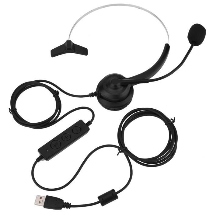 Casque d'écoute Call Center, Casque sans fil USB Call Center à ...