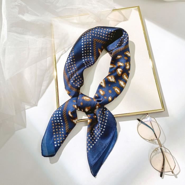 Dames Satin Carré Foulard Design Mixte Imprimé Femmes Cou Foulards En ...