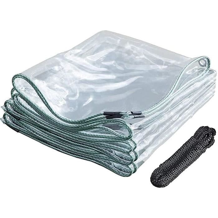 Bache Imperméable Transparente avec Oeillet - 420g-m2 - Couverture en ...