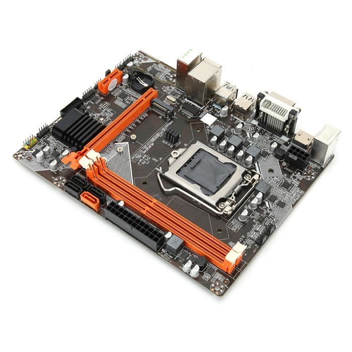 TMISHION Carte mère m ‑ ATX Carte mère de bureau pour disque dur Intel ...