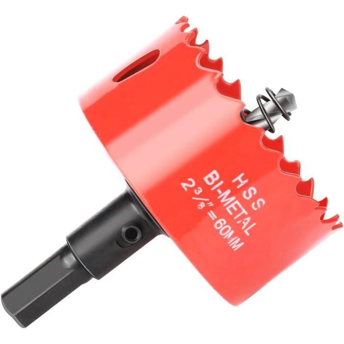 Drado Scie Cloche 60Mm Bi-Métal Hss Fraise Cloche Pour Bois, Plastiques ...