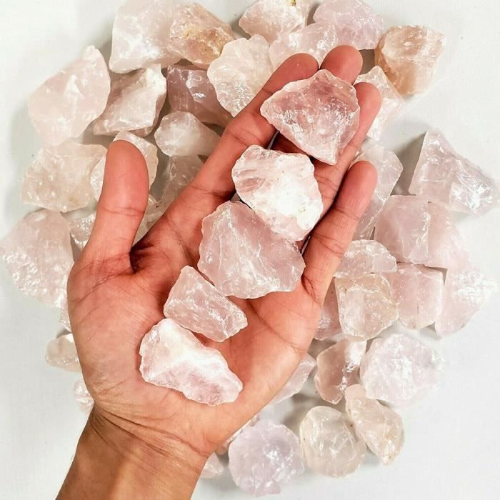 PIERRE VENDUE SEULE,100g--Cristal de Quartz Rose brut naturel de ...