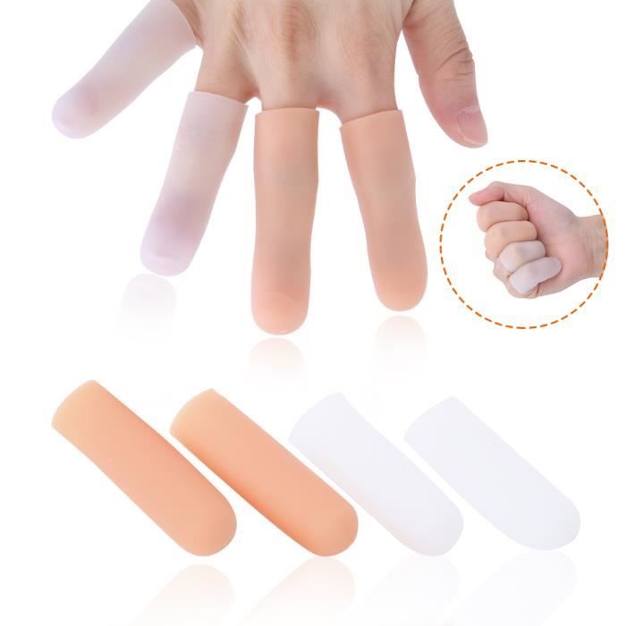 Zerone protecteur de doigt en silicone 4 pièces Silicone doigt orteils ...