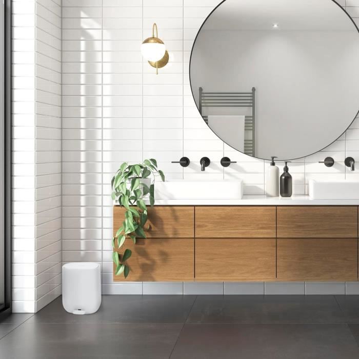 ® Poubelle Salle Bain [5L] Poubelle Toilette Wc - Design - Pour Salle ...