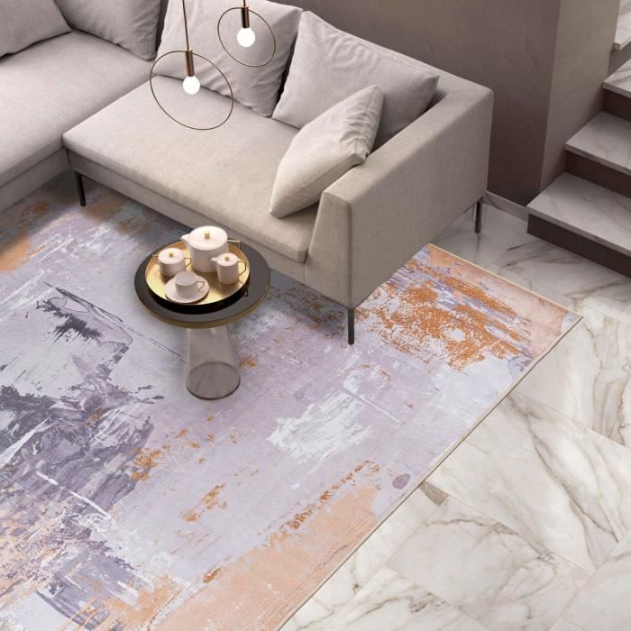 Tapis Salon Modern Tapis De Chambre Adulte Design Tapis Abstrait ...