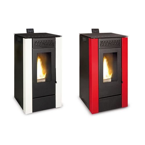 FERLUX Poêle à granulés (Pellets) ESTELA 15kW rouge - Cdiscount Bricolage