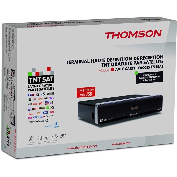THOMSON THS804 Décodeur + Carte TNTSAT Canal Plus Ready - Cdiscount TV Son Photo