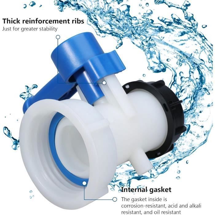 Vanne Cuve 1000l Plastique Vanne pour Cuve 1000l Adaptateur Cuve 1000l ...