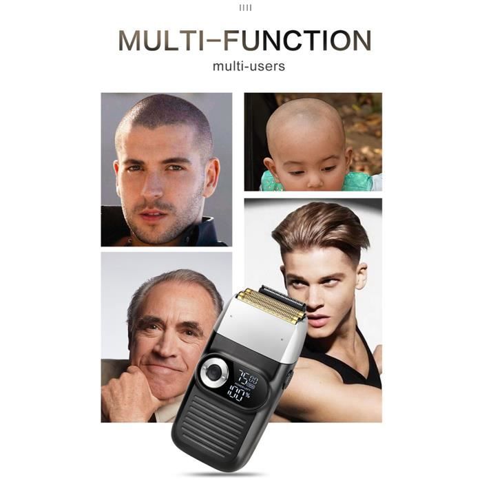 Zerodis Rasoir à tête chauve Tête chauve rasoir barbier tondeuse ...