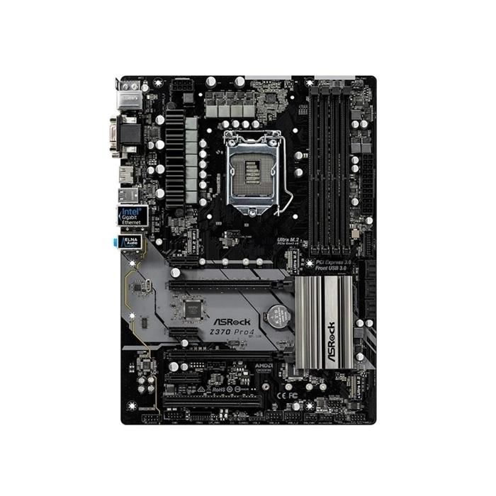Carte mère ASRock Z370 Pro4 Intel Z370 LGA 1151 4xDDR4 64GB ATX ...