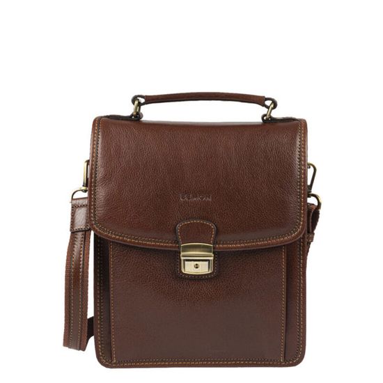 BEMON Grande sacoche Nino en Cuir Homme, Porté main ou bandoulière ( marron ) - Cdiscount ...