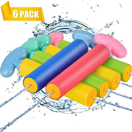 Pistolets Et Fusils À Eau - Balnore 6pcs Pistolet À Eau Mousse Colorful ...