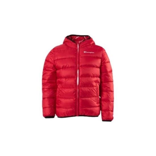 Vestes CHAMPION Hooded Jacket Rouge - Homme/Adulte Rouge - Cdiscount ...