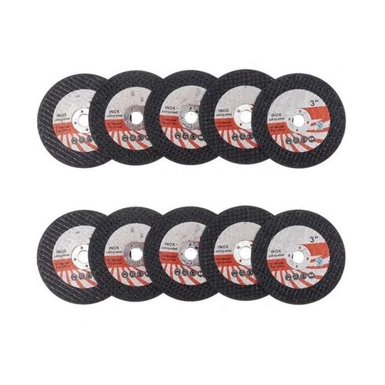 10 PièCes 75Mm Mini Disque de Coupe Circulaire RéSine Meule pour 10Mm ...