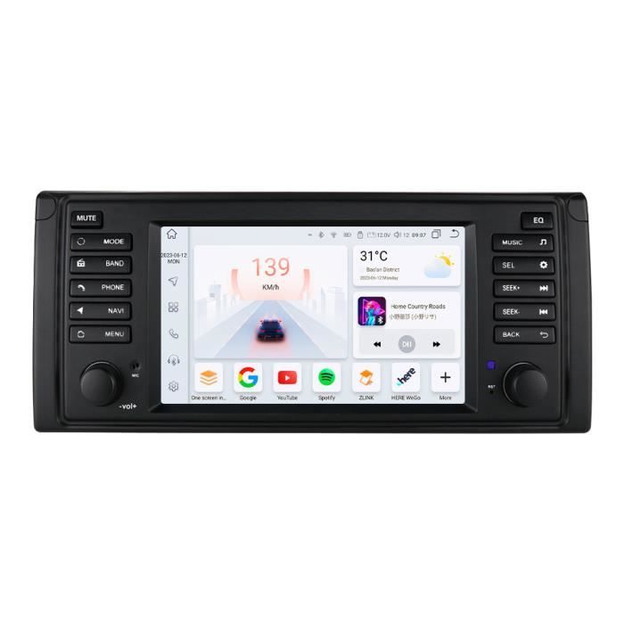 Autoradio Android 12 pour BMW 5er E39 X5 M5 E53(1996-2003)【2Go+ 32Go】 7 ...