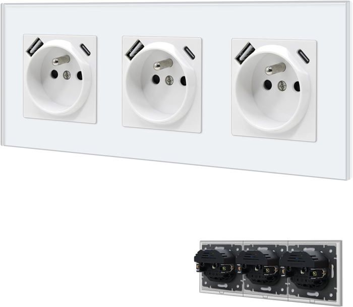 Prise Murale Usb C,Prises Electriques Standard Avec Des Griffes ...