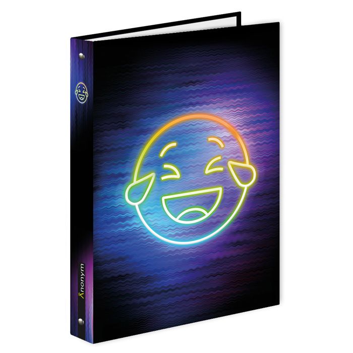 Classeur scolaire A4 ANONYM Néon smiley 4 anneaux - Cdiscount Beaux ...