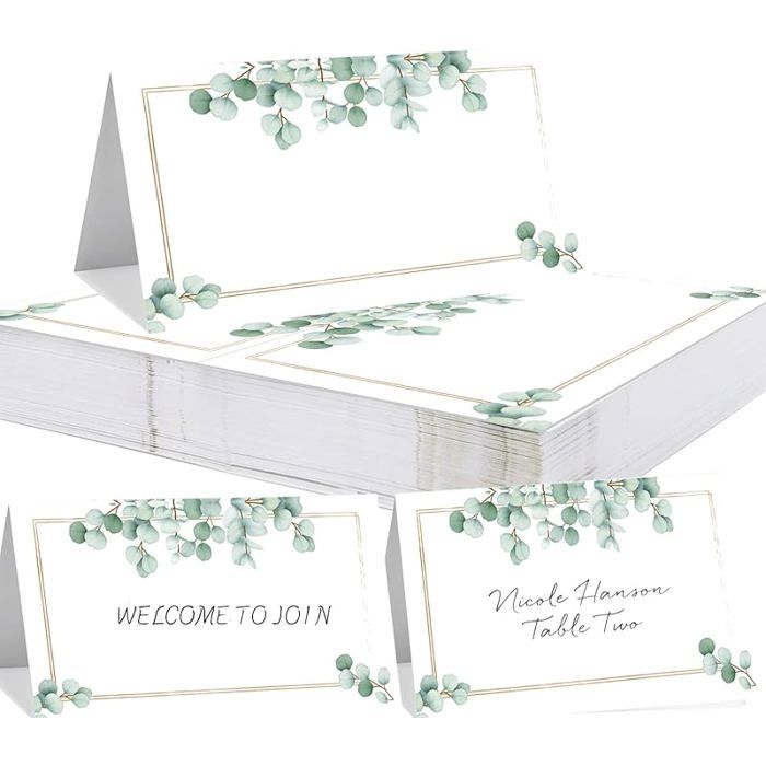 100Pcs Marque Place Mariage 9x10CM BetterJonny Porte Nom Table Cartons ...
