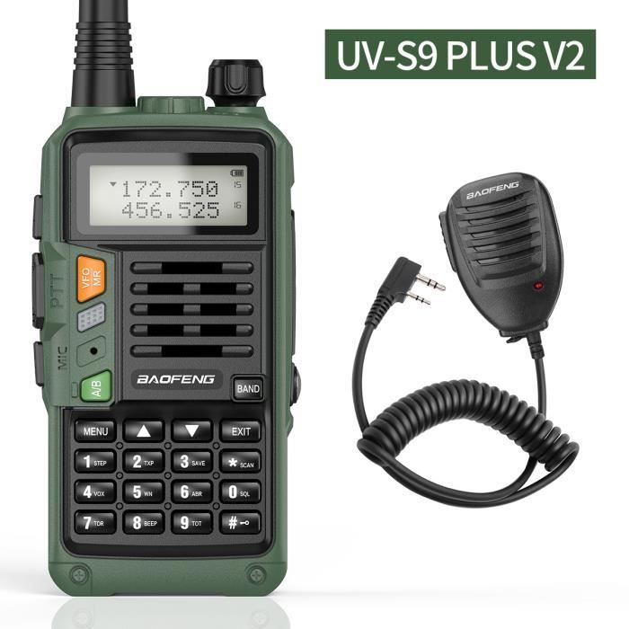 V2G-Mic-2023 Baofeng UV-S9 PLUS V2 Professionnel 10W Amélioré De UV-5R ...