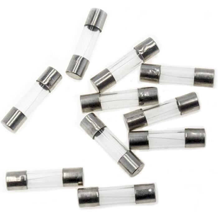Fusible 5x20mm 250V Fusibles à Fusion Rapide 0.1A 0.2A 0.5A 0.8A 1A 2A 2.5A 3A 4A 5A 6.3A 7A 8A ...
