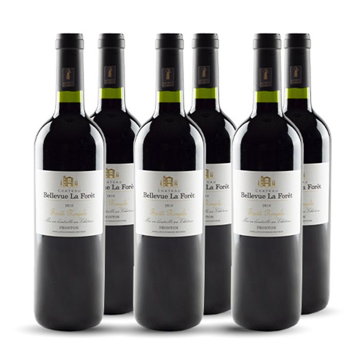 Château Bellevue la Foret LA FORÊT ROYALE Rouge 2018 6x75cl - La cave ...