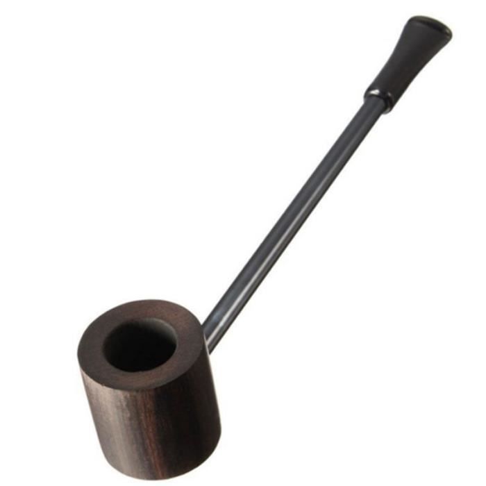 Pipe,Tuyau de fumage droit à plusieurs choix, Long, en bois, filtre de ...