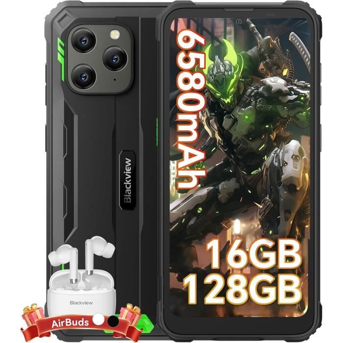 Blackview BV5300 Plus Smartphone Incassable 4G Écran 6.1 HD+,128Go ROM/TF 1To,6580mAh,Double SIM ...