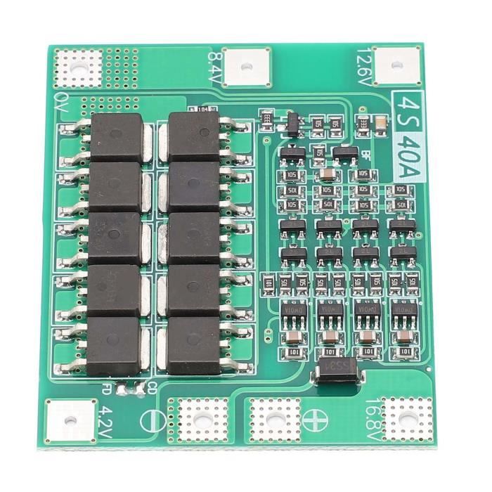 EJ.life Carte BMS Carte de Protection Li-ion 4S 40A DC 16.8V Module ...
