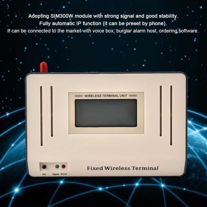 Terminal fixe sans fil Système d'alarme FDIT - GSM - Blanc - Infrarouge ...