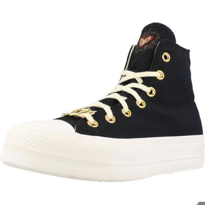 Baskets CONVERSE CHUCK TAYLOR ALL STAR LIFT HI pour femme - Noir ...
