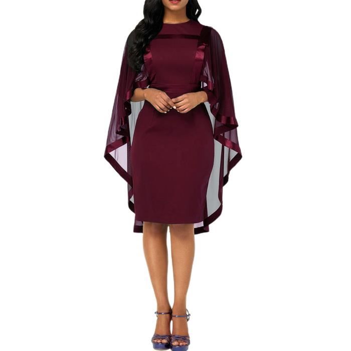 Robe de banquet Manches de cape confortables Manches de cape élégantes ...