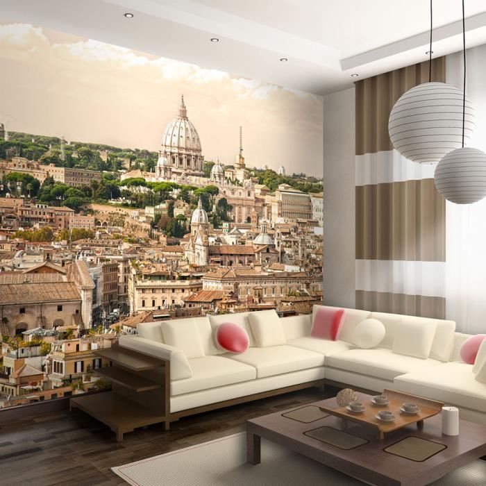 Papier peint Ville et Architecture Rome: panorama 250x193 cm - Papier ...