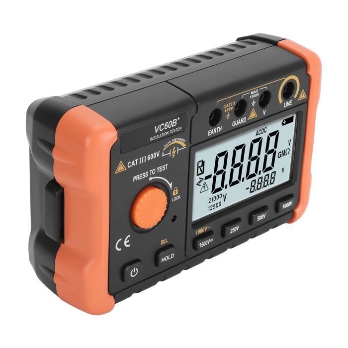 Pwshymi testeur de résistance d'isolation numérique Testeur de ...