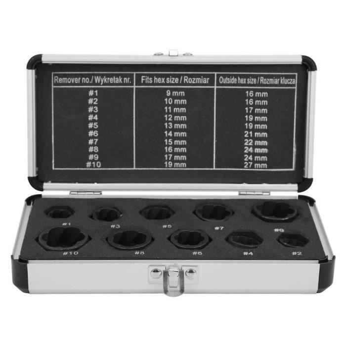 Qiilu kit de retrait de boulon cassé Kit de retrait d'extracteur de ...