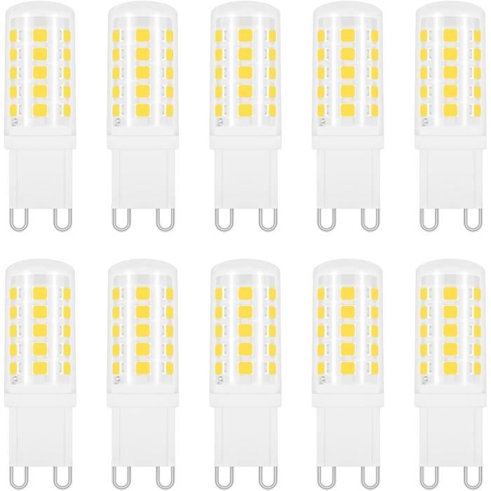Ampoule Led G9 4W Blanc Froid 6000K 400Lm, Équivalent Halogène G9 40W ...