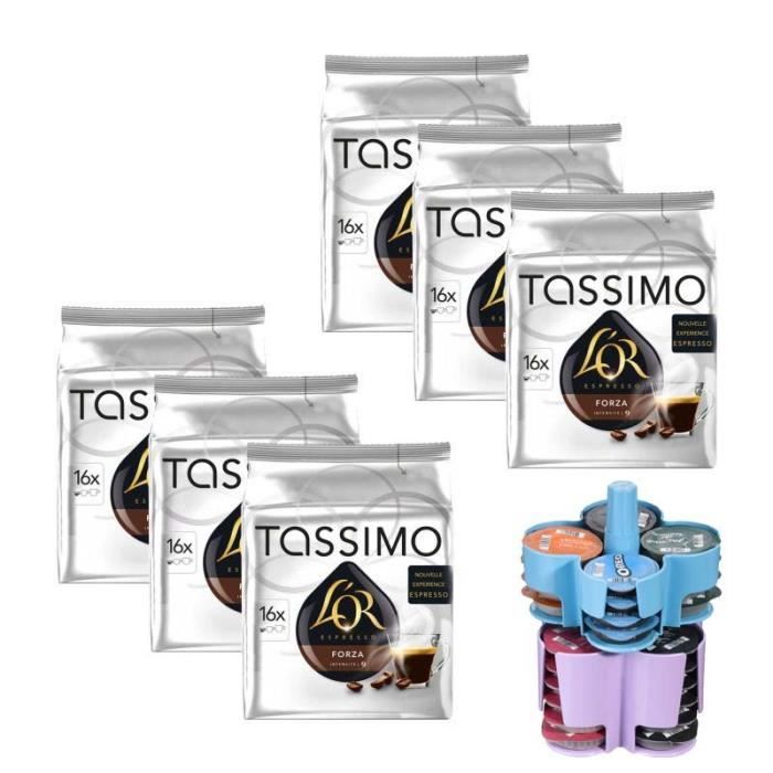6 Tassimo Tassimo L'Or Espresso Forza + Distributeur de T DISCs ...