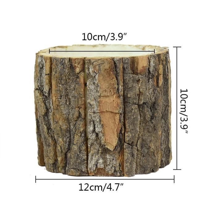 POT DE FLEUR,1pc--Pot de fleurs de jardin en bois créatif, Design creux ...
