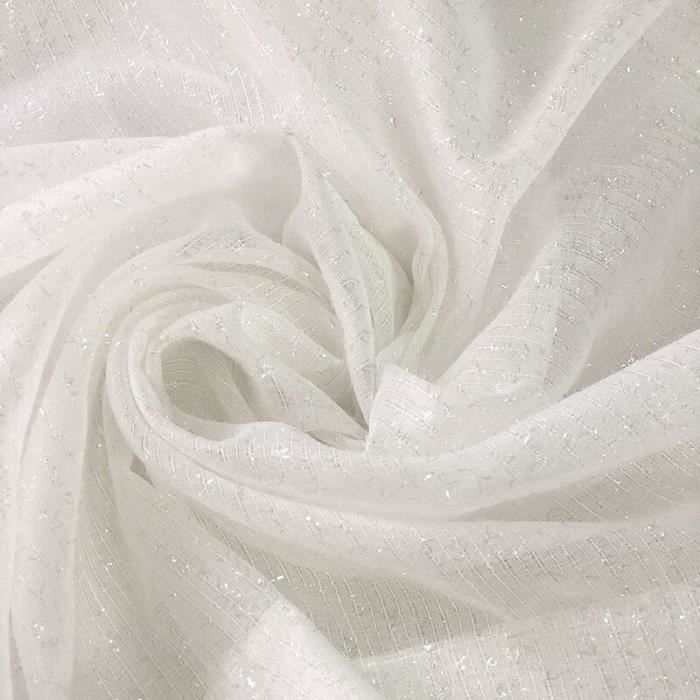 RIDEAU DE PORTE,White Tulle-1Piece W100xH200 CM-Grommet Top(Ring ...